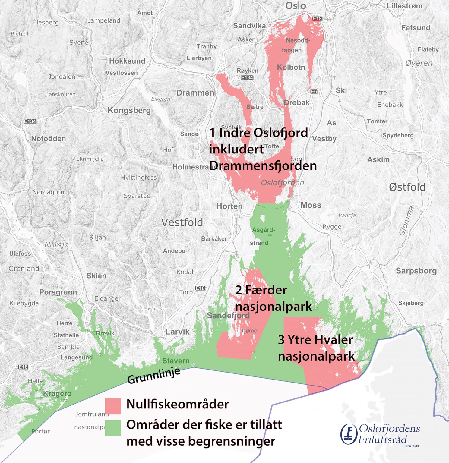 Dette er høringsforslaget til nye fiskeritiltak i Oslofjorden